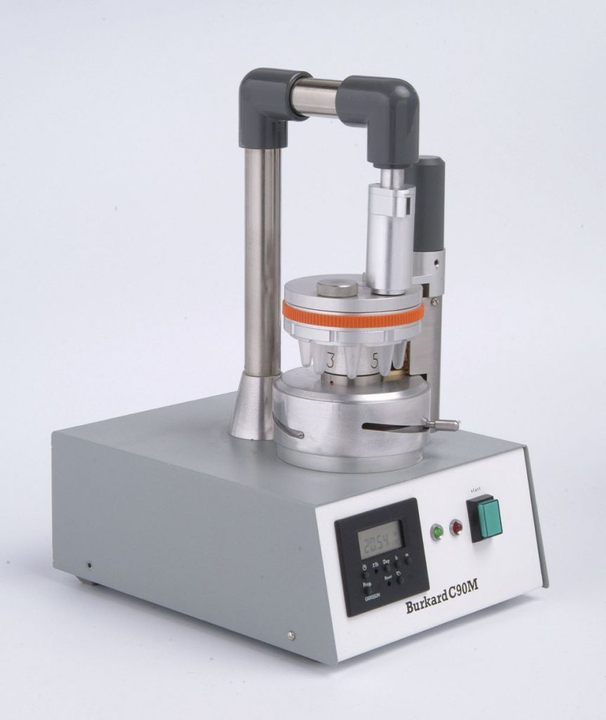 Cyclone sampler for airborne particles – Burkard Manufacturing Co Ltd